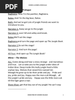 The Jungle Book - Script | PDF | Bagheera | Baloo
