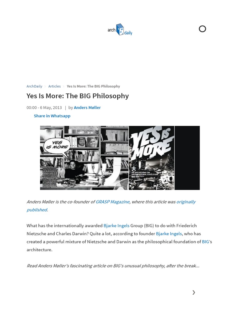 Yes Is More Arch | Download Free PDF | Charles Darwin | Friedrich Nietzsche