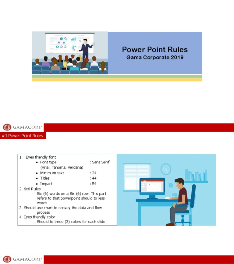 PowerPoint Design Rules for Easy Reading | PDF