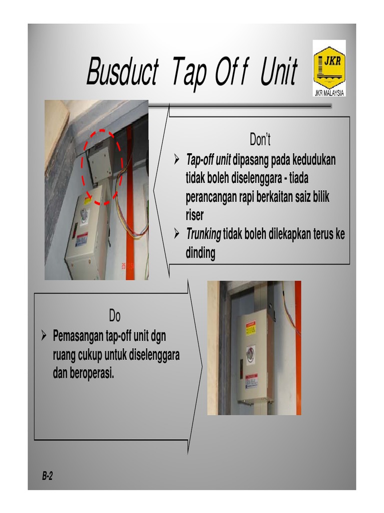 JKR Bus Tap Off Dan Busduct | PDF