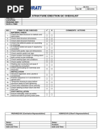 Fabrication & Erection of Steel Works Checklist | PDF | Metal ...