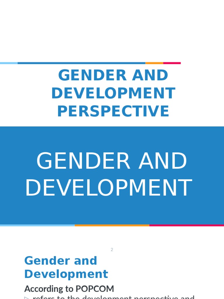 Gender and Development Perspectives | PDF | Gender Role | Gender