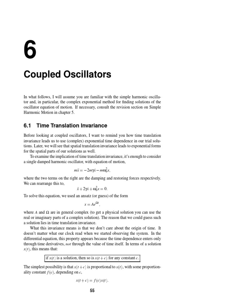 Chapter 6 | PDF | Normal Mode | Eigenvalues And Eigenvectors