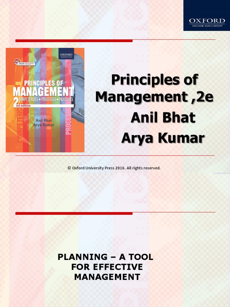 Principles of Management, 2e: © Oxford University Press 2016. All ...