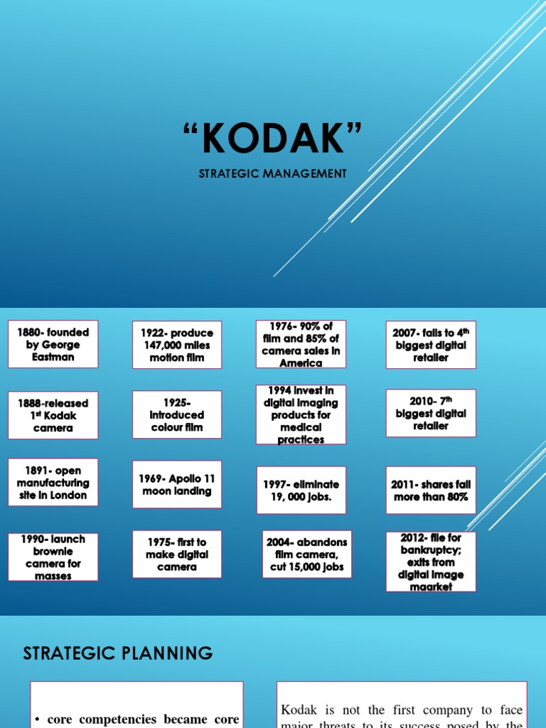 "Kodak": Strategic Management | PDF | Strategic Management | Innovation