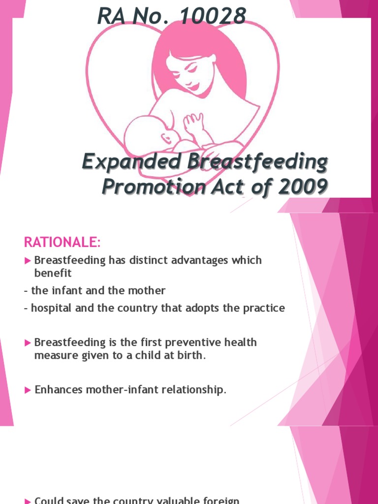 Expanded Breastfeeding Promotion Act of 2009 | PDF | Breastfeeding ...