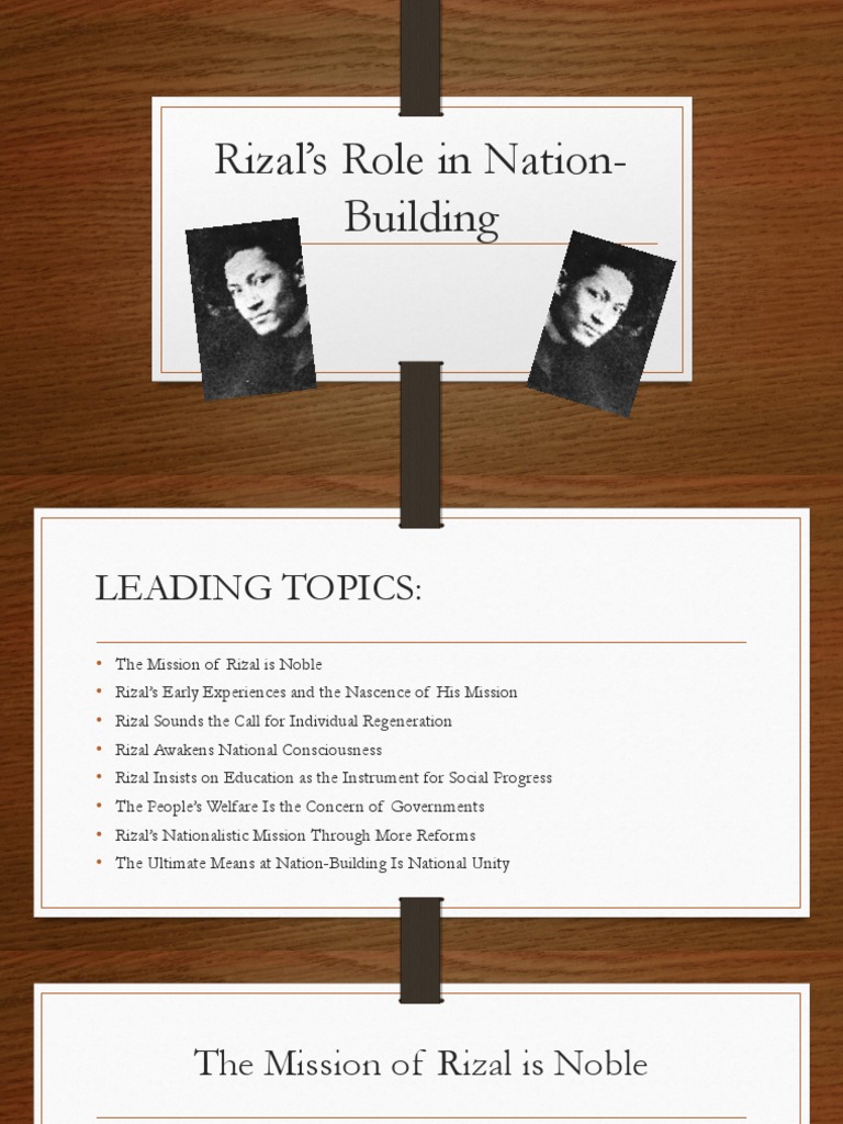 Rizal's Role in Nation-Building | PDF | Conscience | Spain