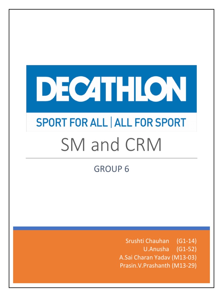 Decathlon Report PDF | PDF | Retail | Sales