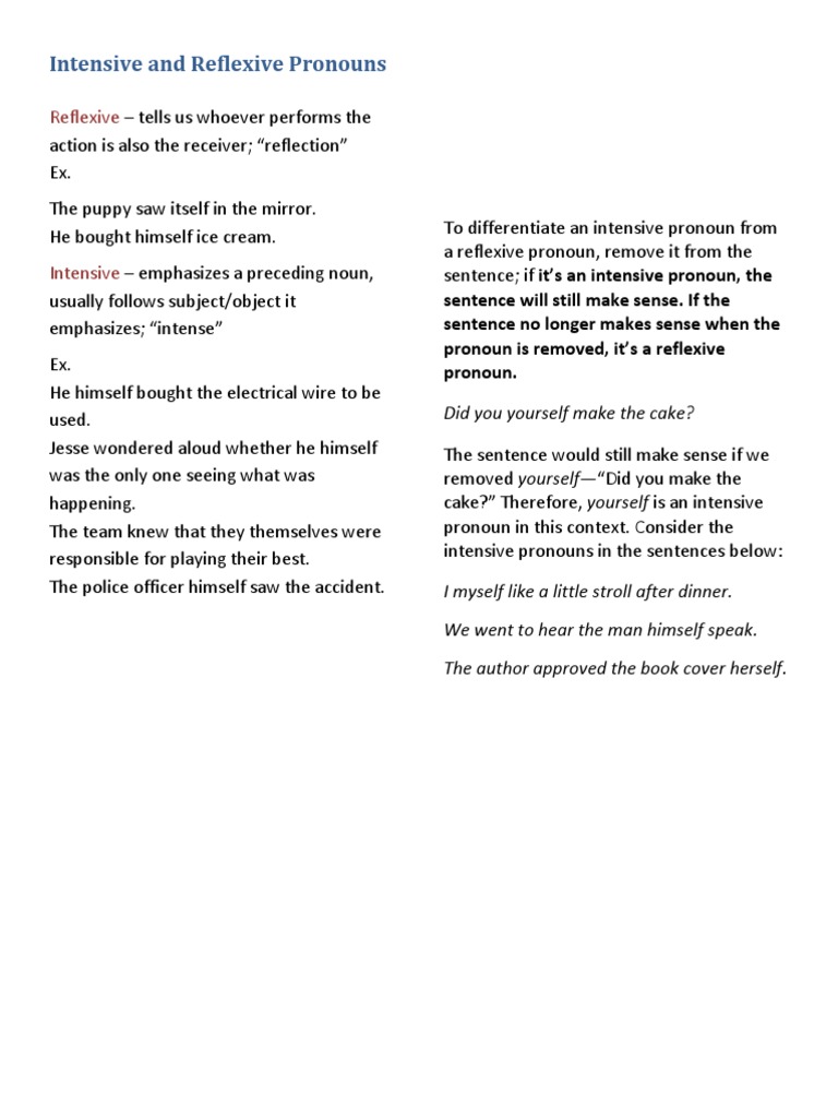 Intensive and Reflexive Pronouns | PDF | Aeneas | Aeneid