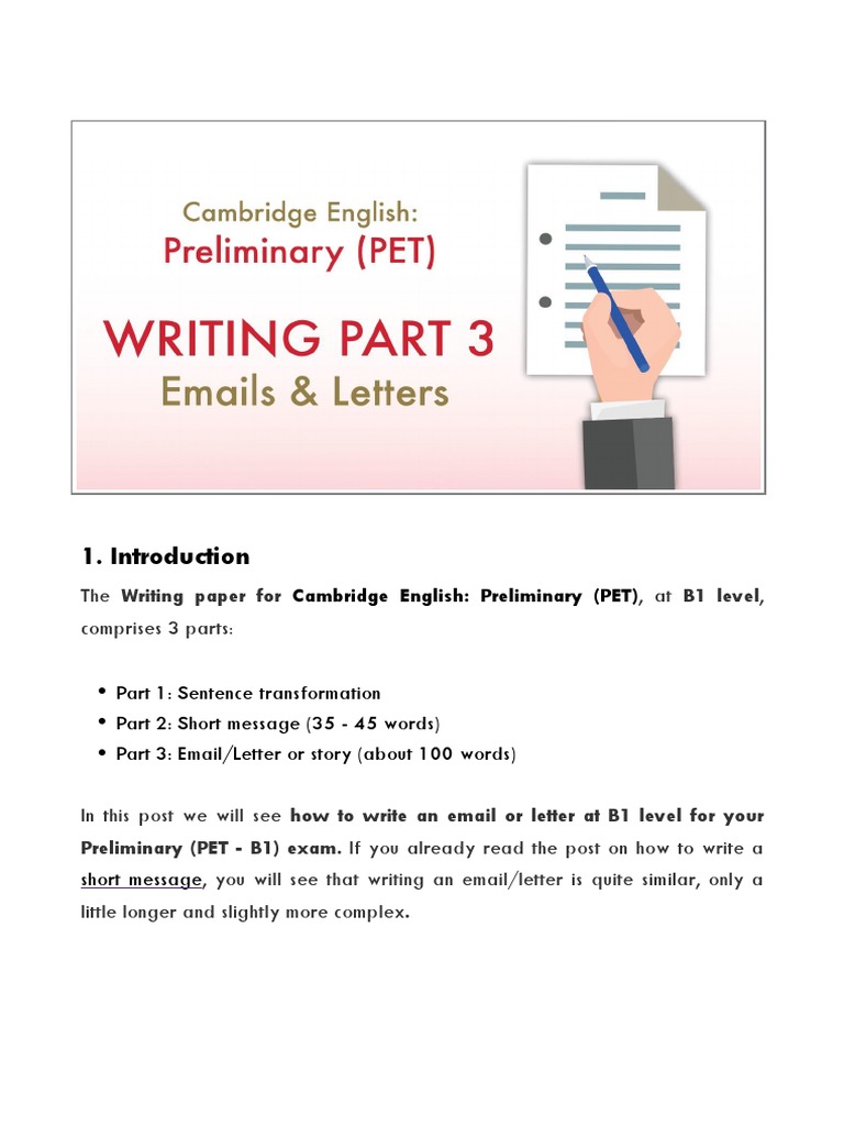 PET Writing Part 3 Emails | PDF | Human Communication | Cognition