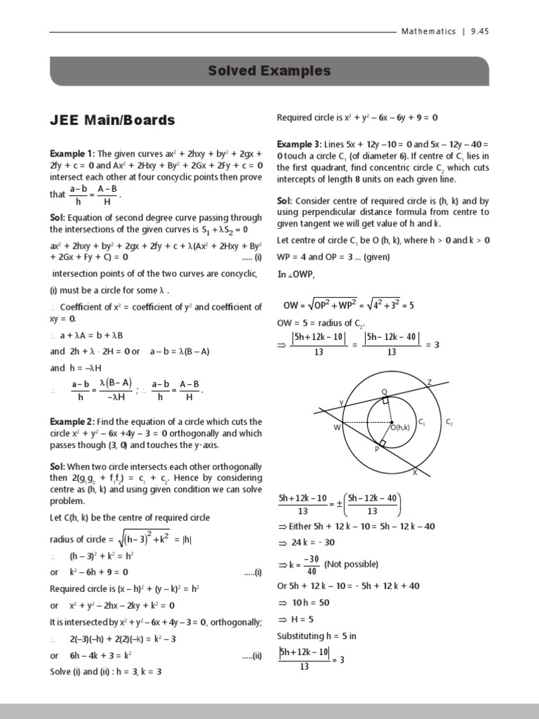Circle Geometry and Tangent Problems | PDF | Circle | Triangle
