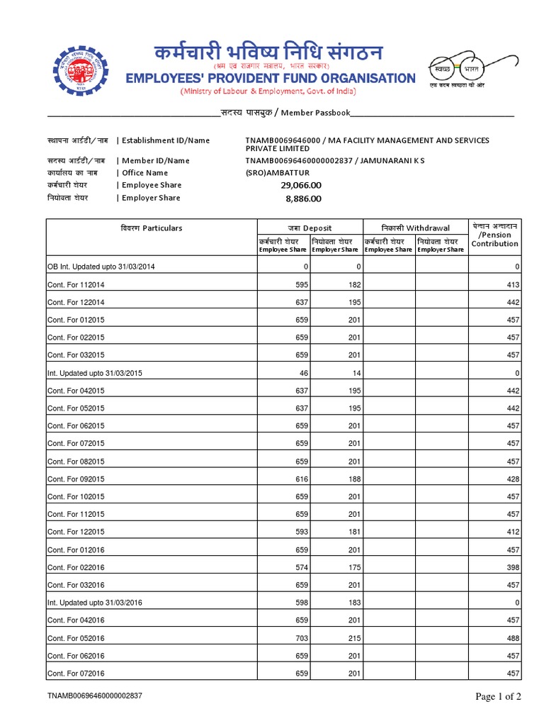 Epfo Demo Page | PDF | Pension | Retirement
