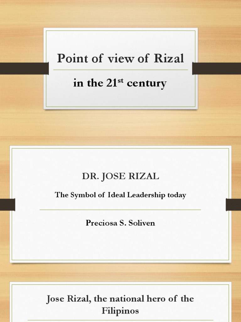 Point of View of Rizal | PDF | Philippines | Hero