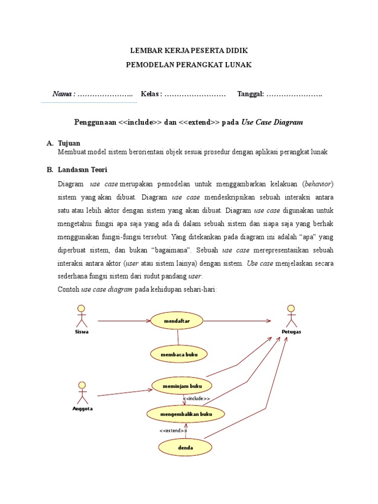 Perbedaan Include dan Extend Use Case | PDF