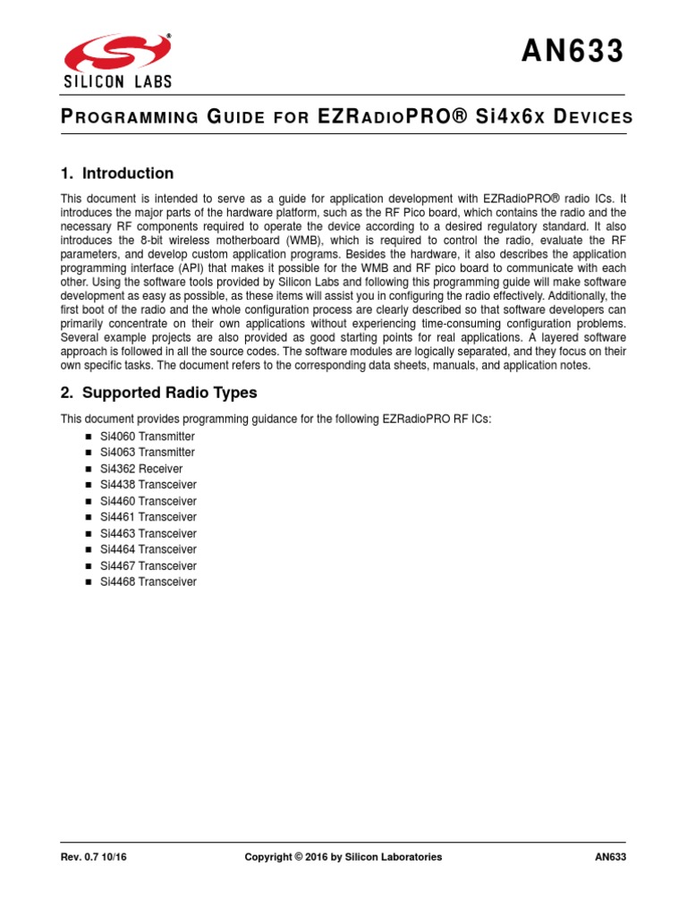 An633 PDF | PDF | Microcontroller | Integrated Development Environment