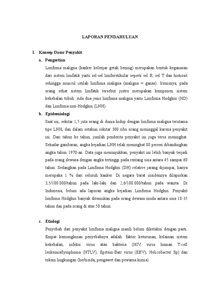 Panduan Lengkap Limfoma Maligna | PDF | Sains & Matematika