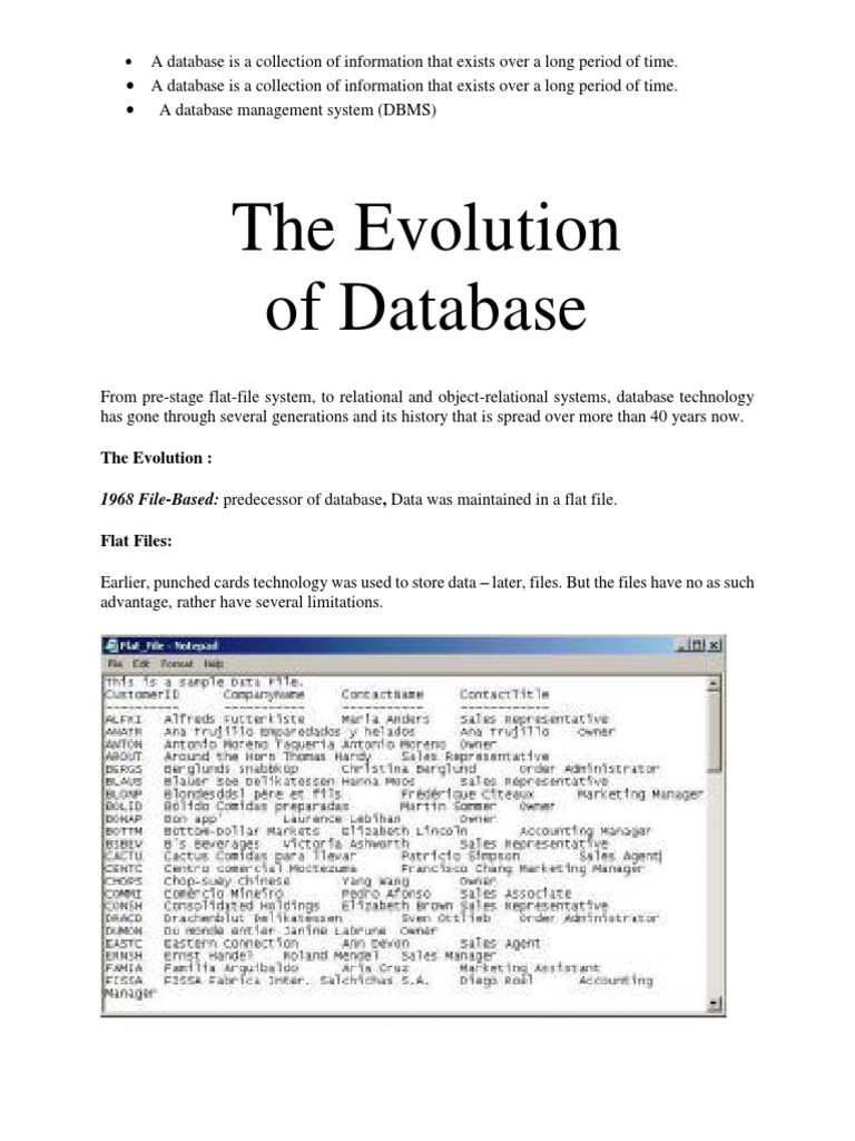 Database Evolution | Download Free PDF | Relational Database | Data Model