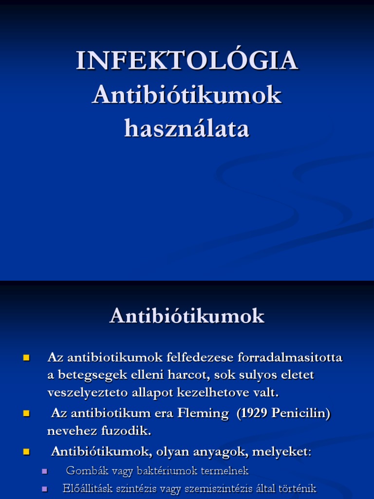 Antibiotikum Kurzus1 | PDF