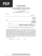 Format of Vakalatnama | PDF | Advocate | Lawsuit