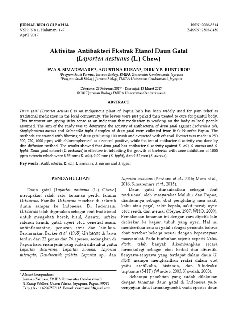 Daun Gatal PDF | PDF | Microbiology | Biology