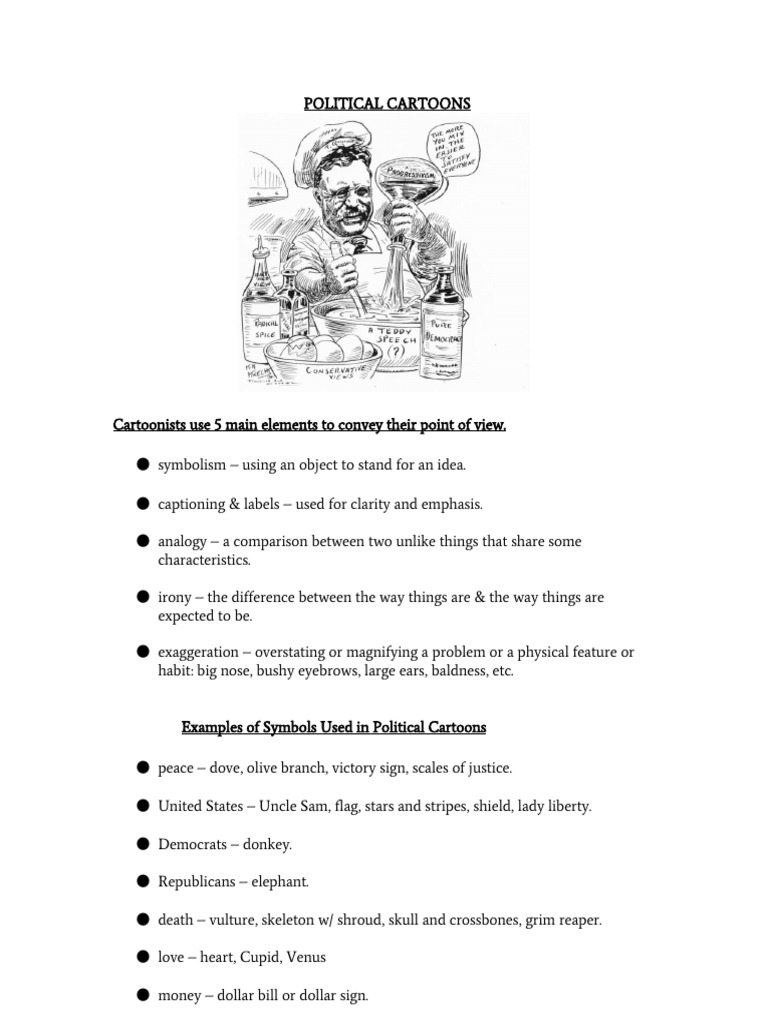 Elements of Political Cartoons | PDF