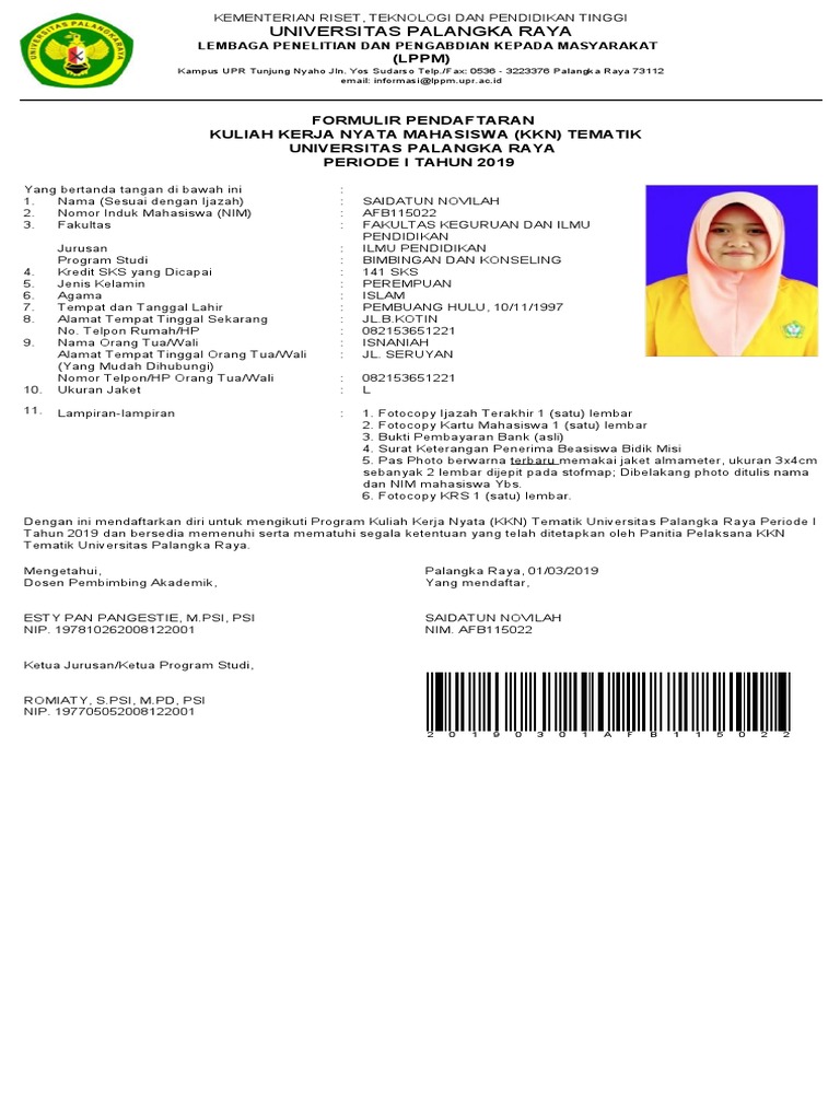 Daftar KKN Periode 1 | PDF