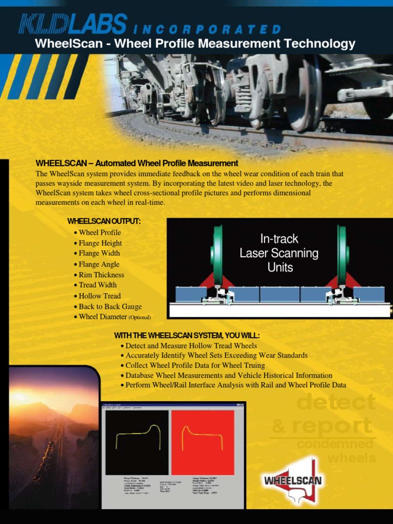 Detect: Wheelscan Wheel Profile Measurement Technology | PDF | Laser ...