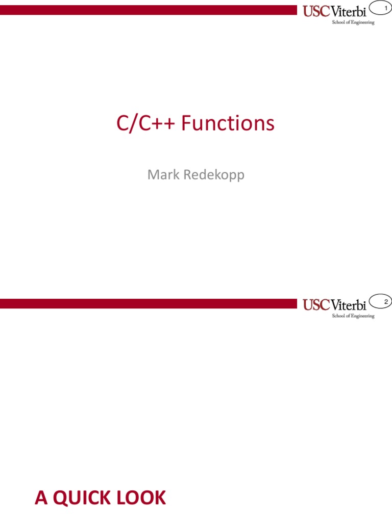 C Functions Pdf Parameter Computer Programming Subroutine 3002