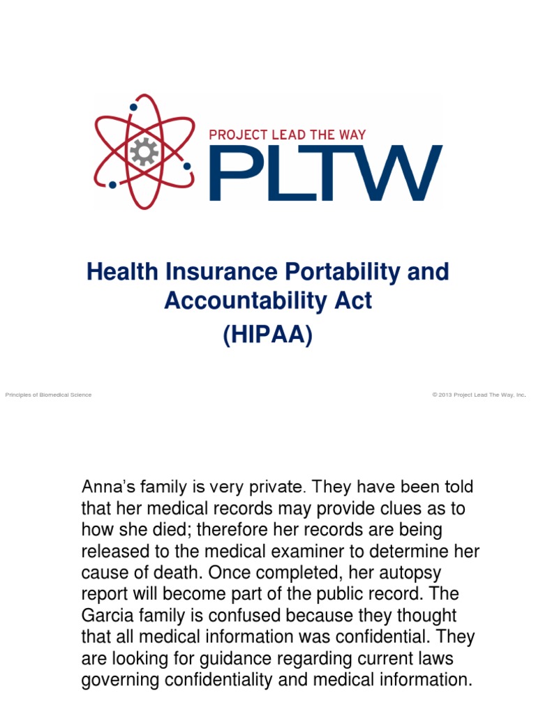 Health Insurance Portability and Accountability Act (Hipaa) | PDF ...