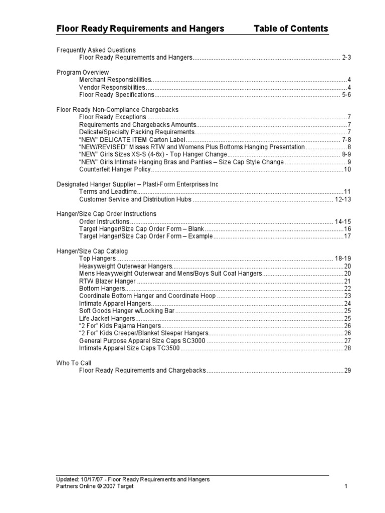 Target POL Guide PDF | PDF | Invoice | Clothing