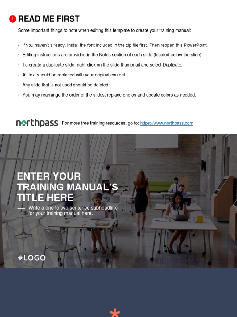 Training Manual PowerPoint Template | Download Free PDF | Software | Computing