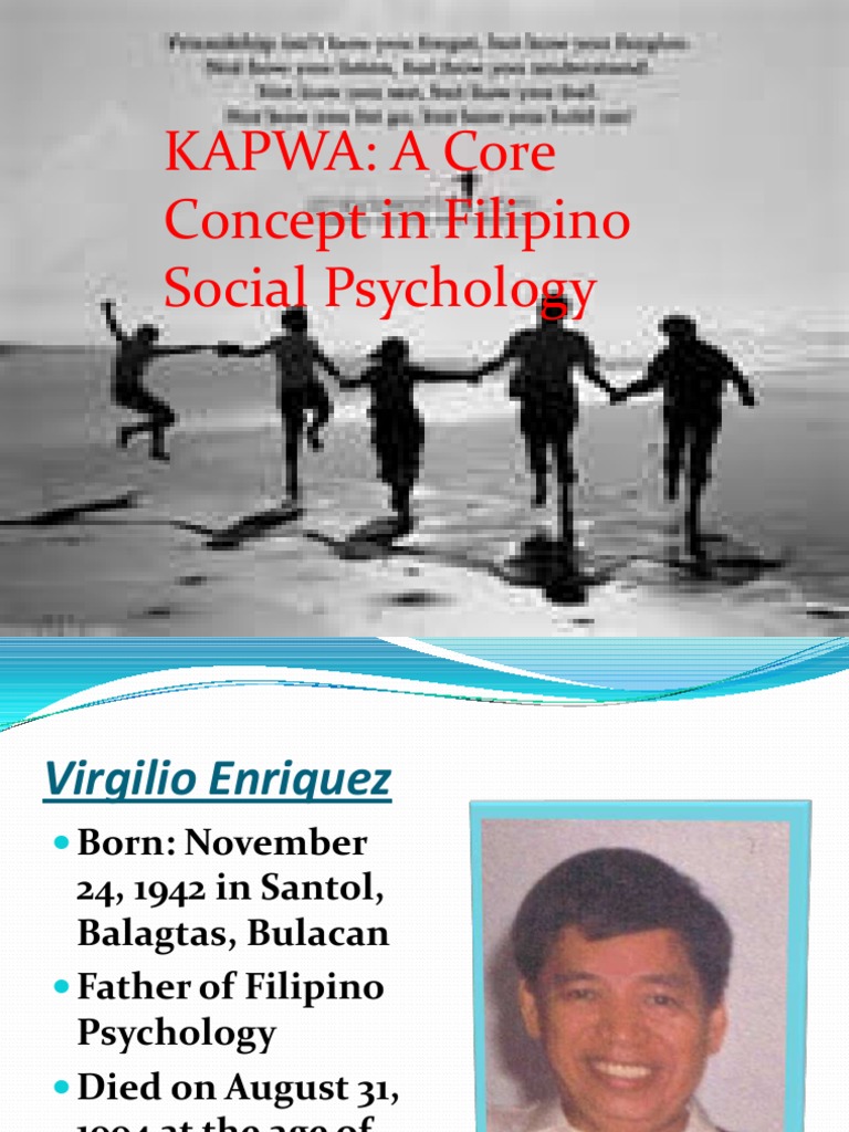 Kapwa: A Core Concept in Filipino Psychology | PDF | Family ...
