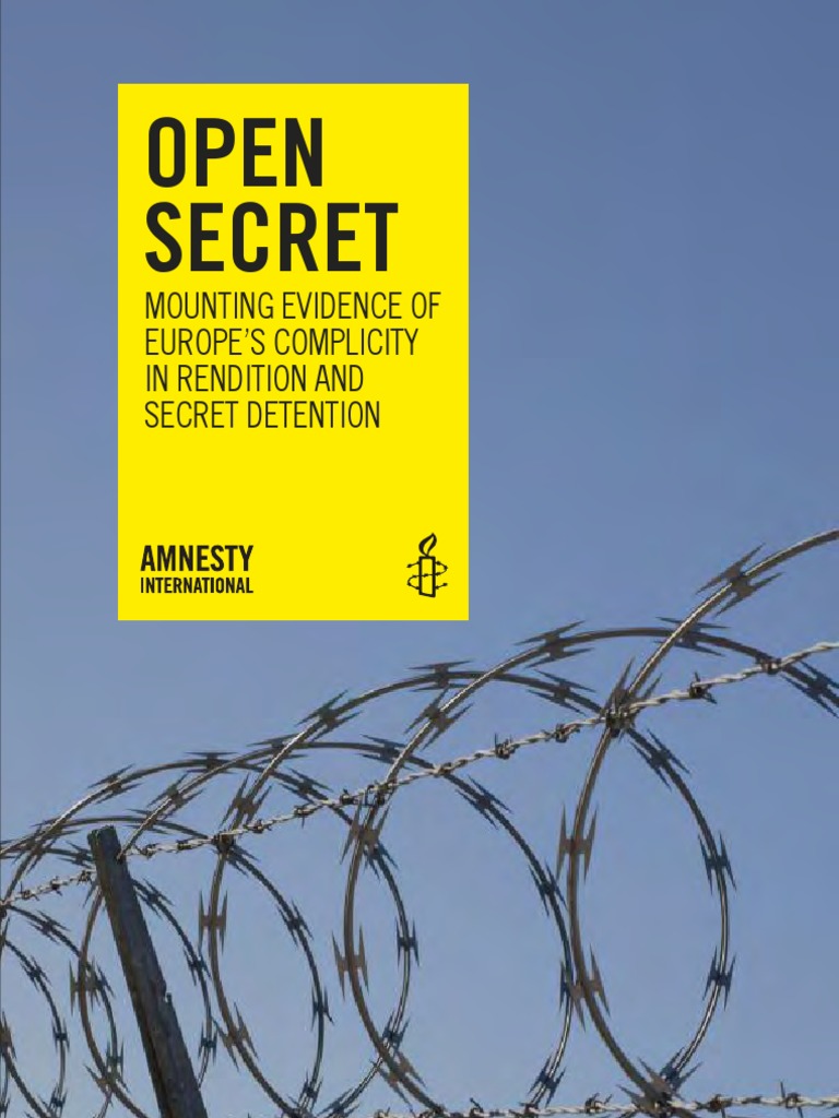 Open Secret Mounting Evidence of Europe's Compliicity in Rendition and ...