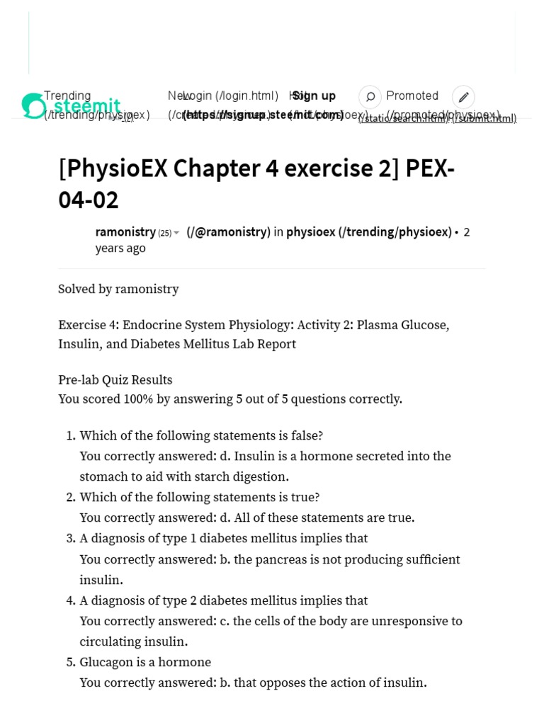 (PhysioEX Chapter 4 Exercise 2) PEX-04-02 - Steemit PDF | PDF ...