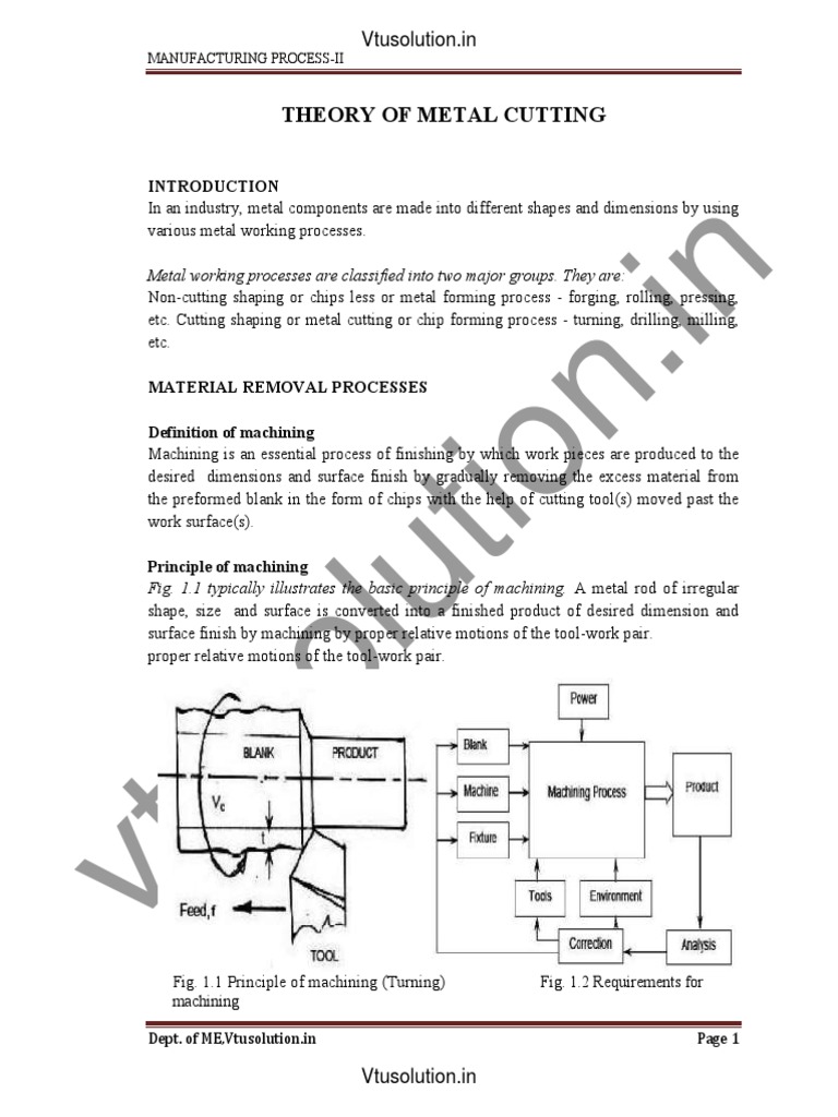 Manufacturing Process II | PDF | Machining | Wear