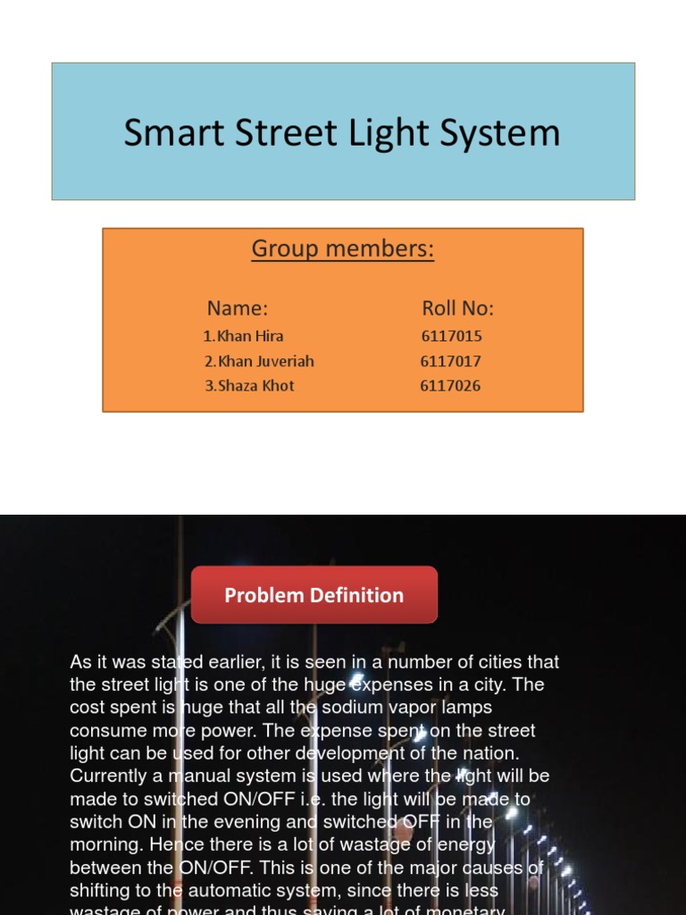 Smart Street Light System | PDF | Infrared | Light