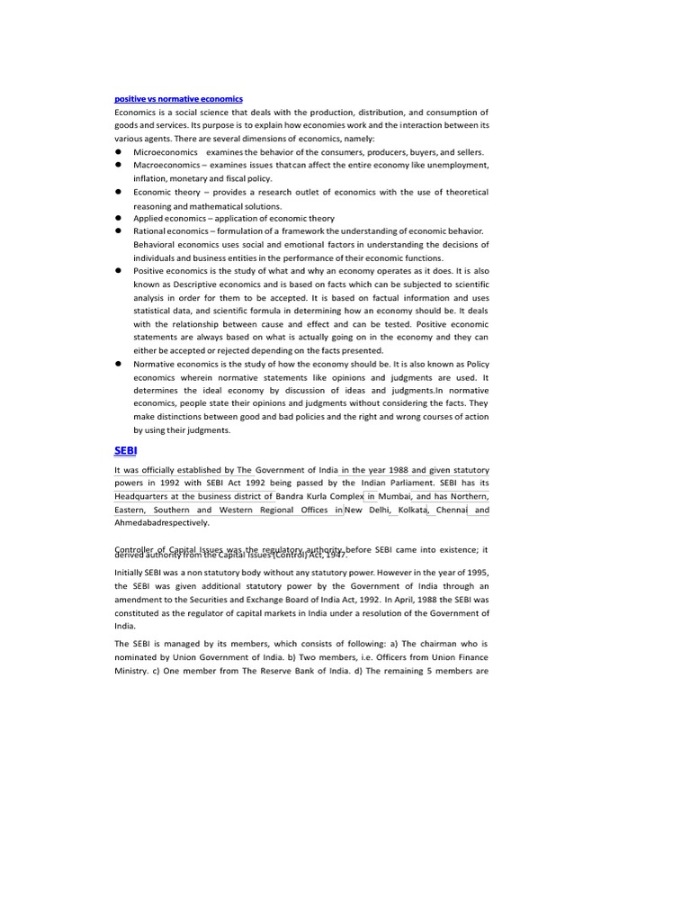 (LAW) BLS LLB Sem-1 - Economics Notes | PDF | Balance Of Payments ...