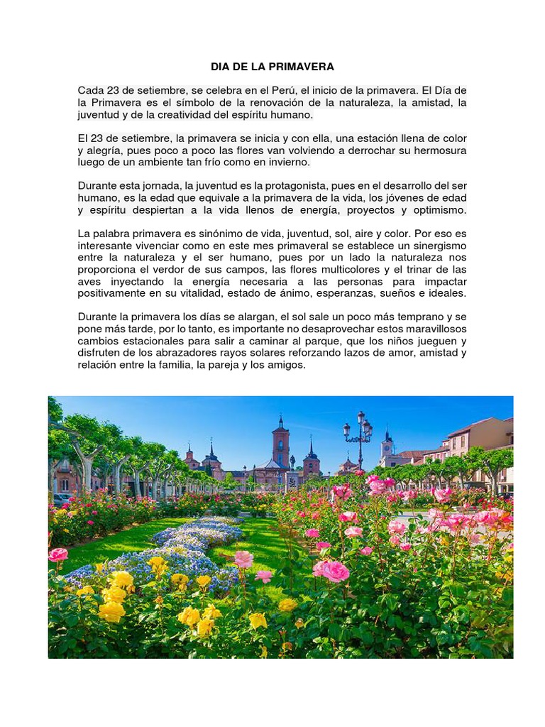 Dia de La Primavera | PDF