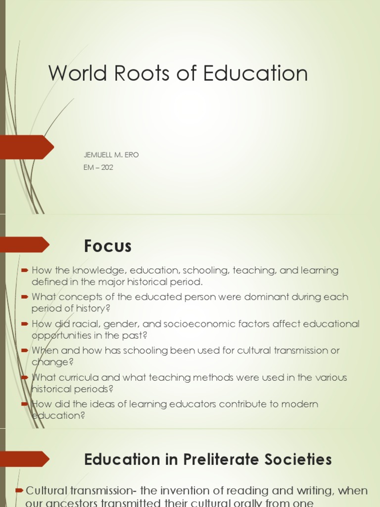 EDUC 202 - World Roots of Education | PDF | Confucianism | Schools