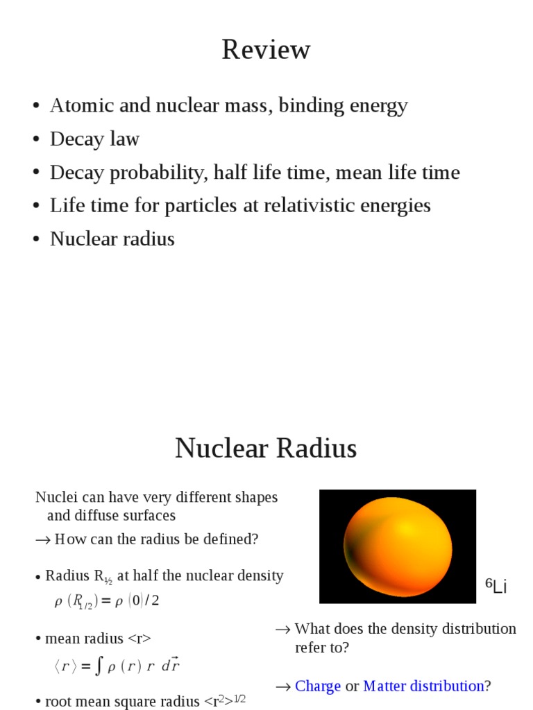 Form Factor and Nuclear Radius | PDF | Cross Section (Physics) | Scattering