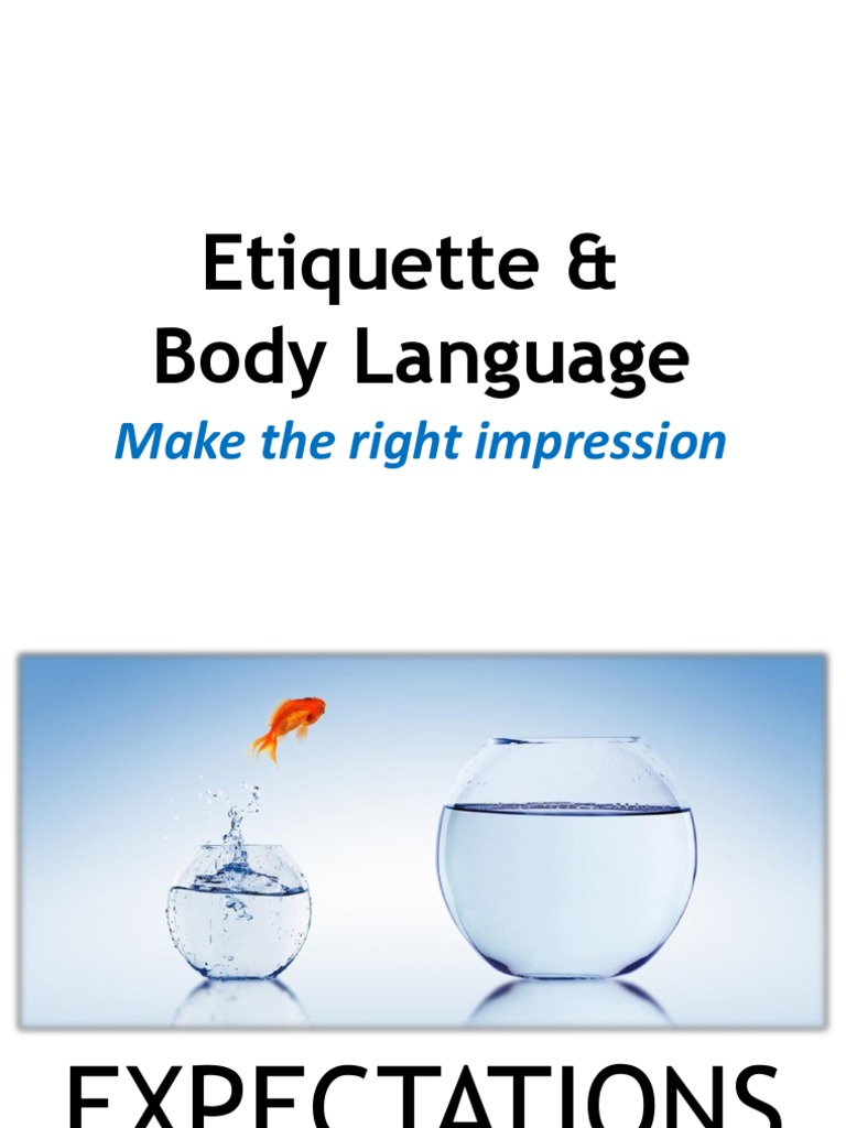 Corp Body Language & Etiquette | PDF