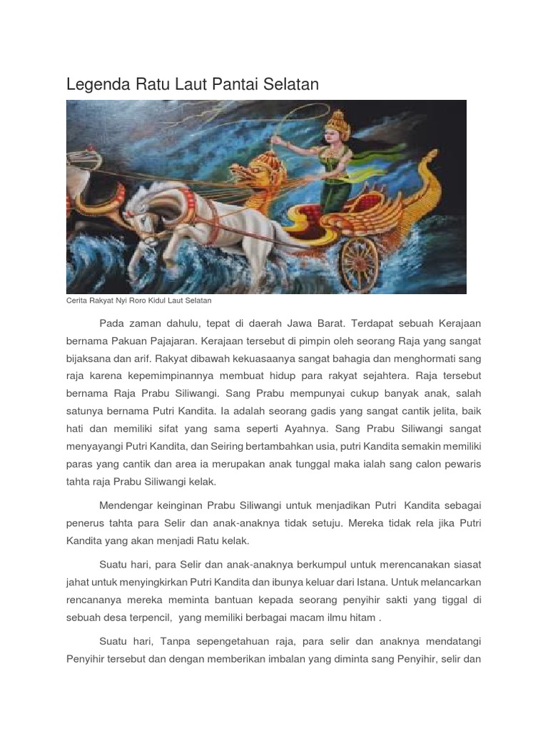 Legenda Ratu Laut Pantai Selatan | PDF