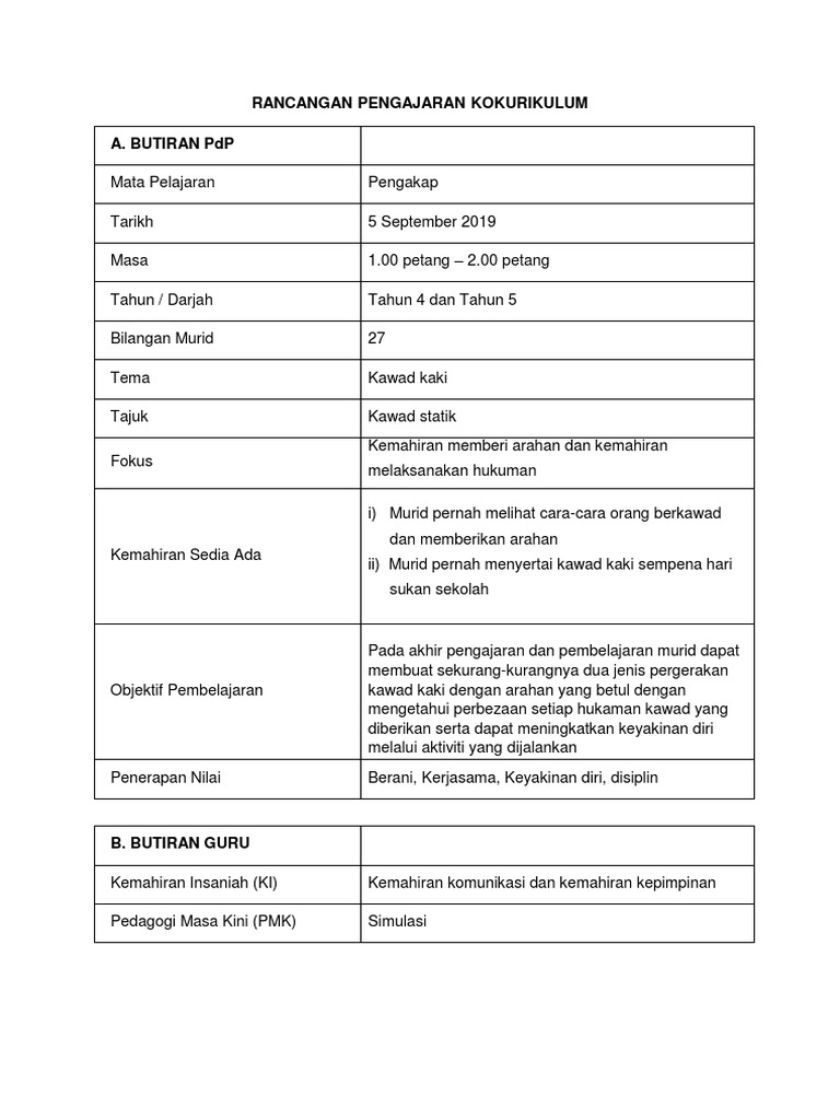 RPH Koko Hafizul | PDF