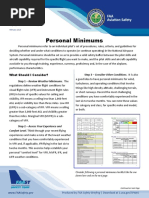 Personal Minimums Checklist PDF | PDF | Instrument Flight Rules | Aviation