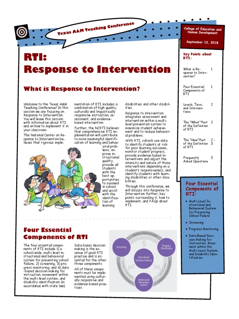 Rti Infographic | PDF | Curriculum | Behavior Modification