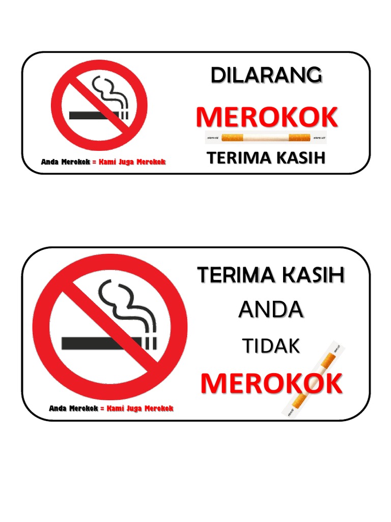 Dilarang Merokok | PDF