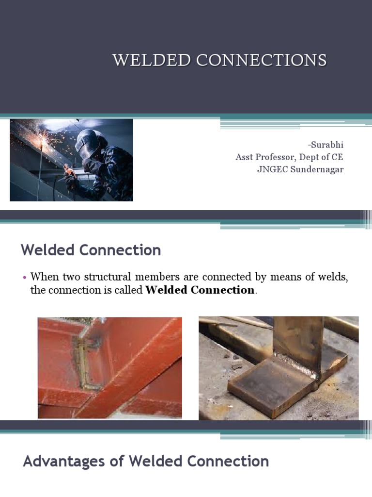 Welded Connections | PDF | Welding | Construction