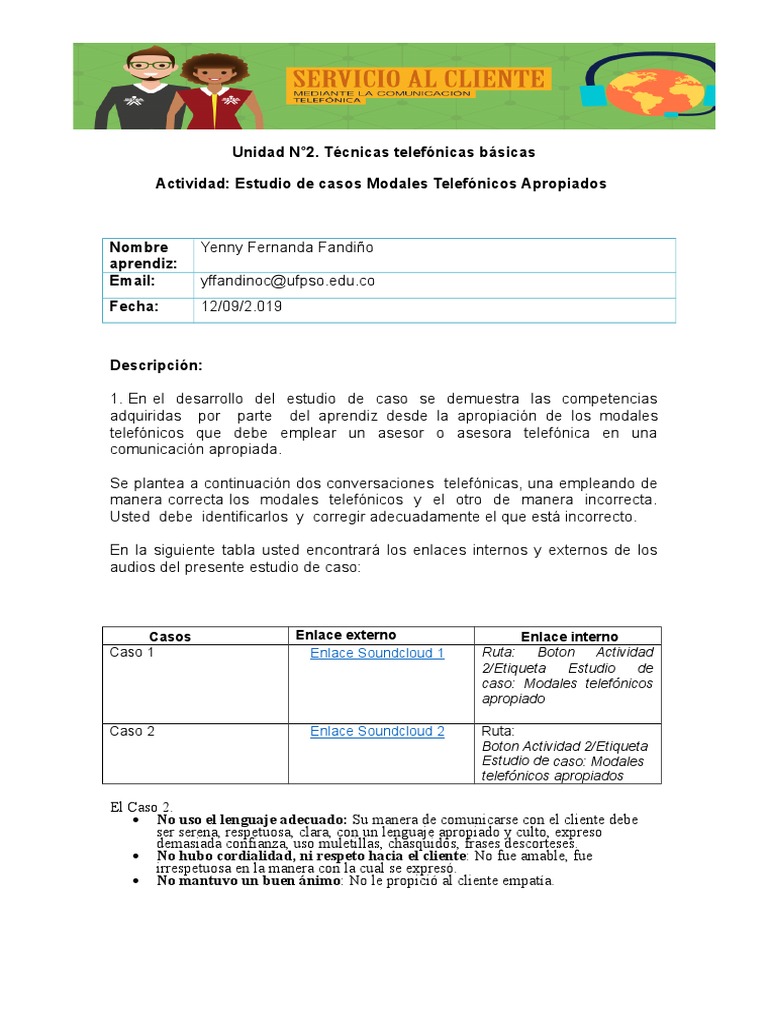 Actividad de Aprendizaje Unidad 2 | PDF | Etiqueta | Aprendizaje