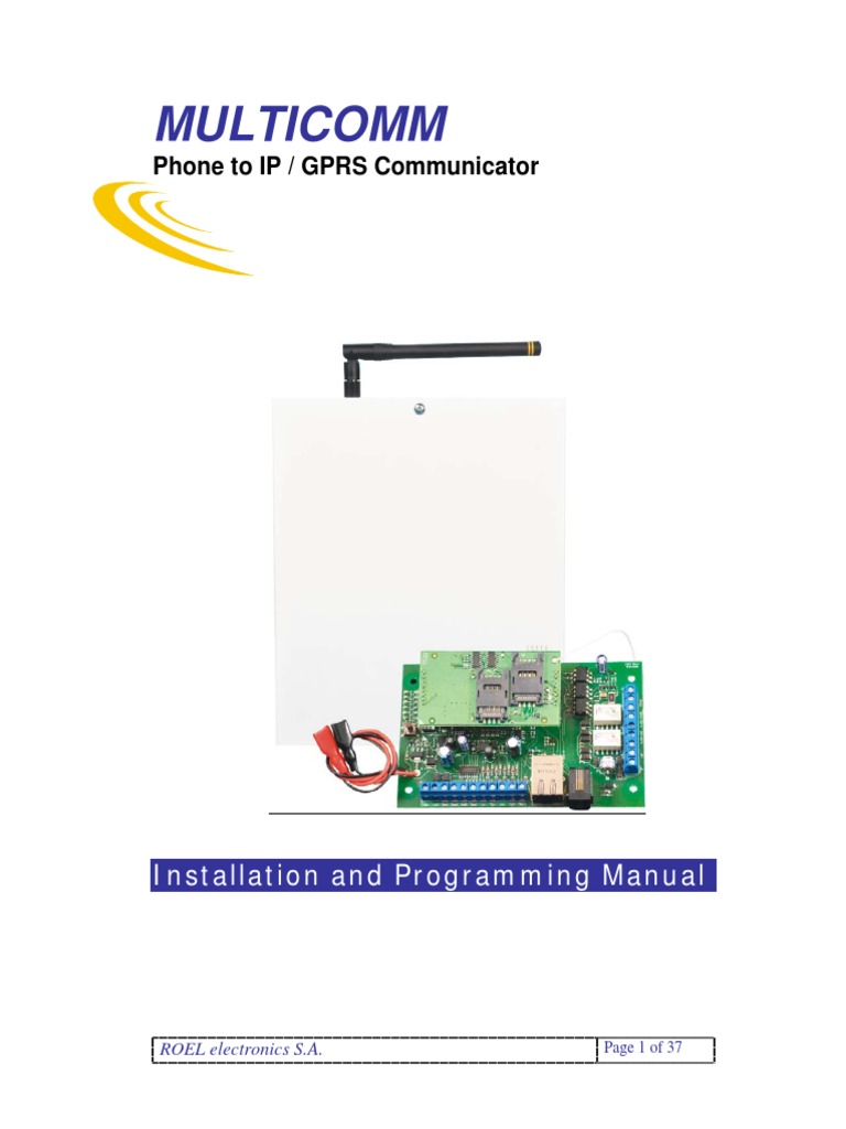 Manual Multicom | PDF | General Packet Radio Service | Power Supply