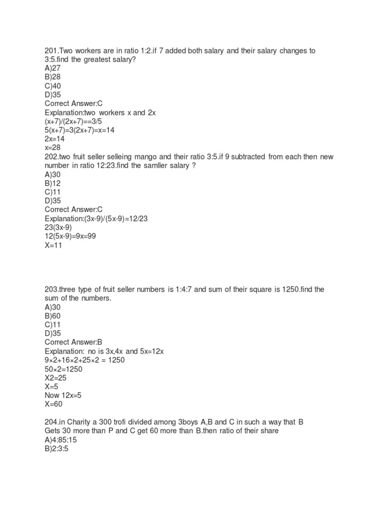 Amcat Aptitude Questions | PDF | Numbers | Arithmetic